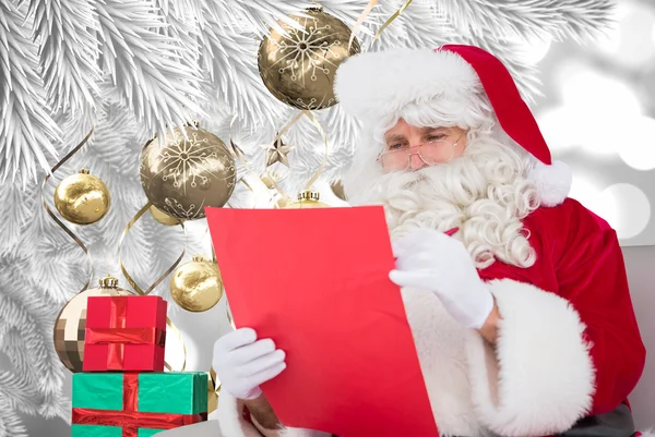 Santa checking list Stock Photos, Royalty Free Santa checking list ...
