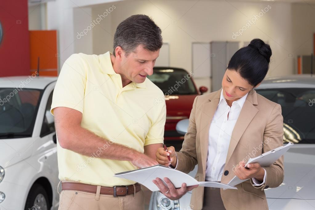 Salesperson With Customer