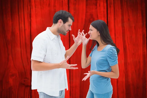 Angry man shouting at upset girlfriend — Stock Photo © Wavebreakmedia ...
