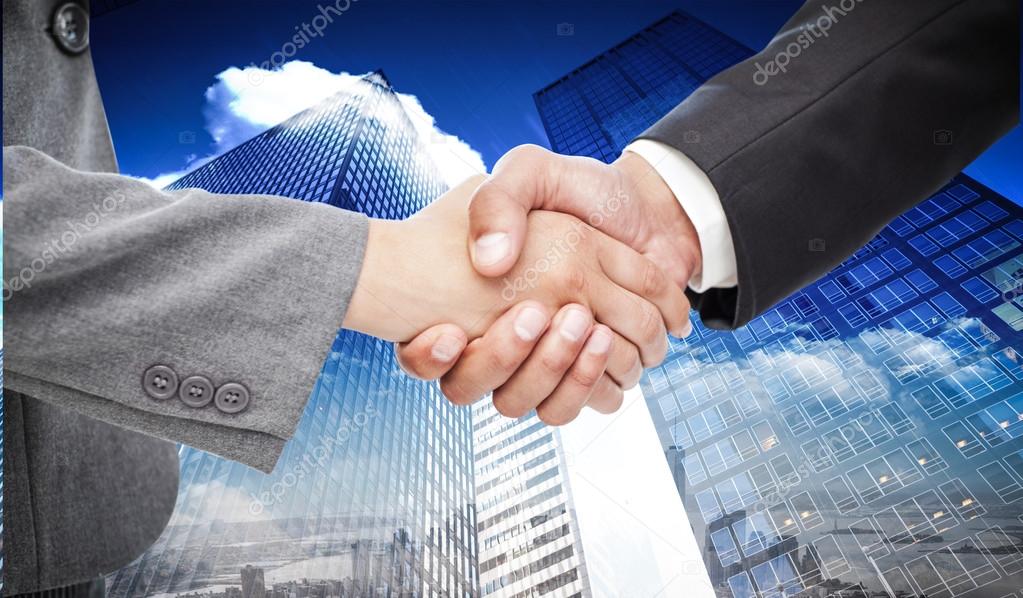 Handshake between two business people — Stock Photo © Wavebreakmedia ...