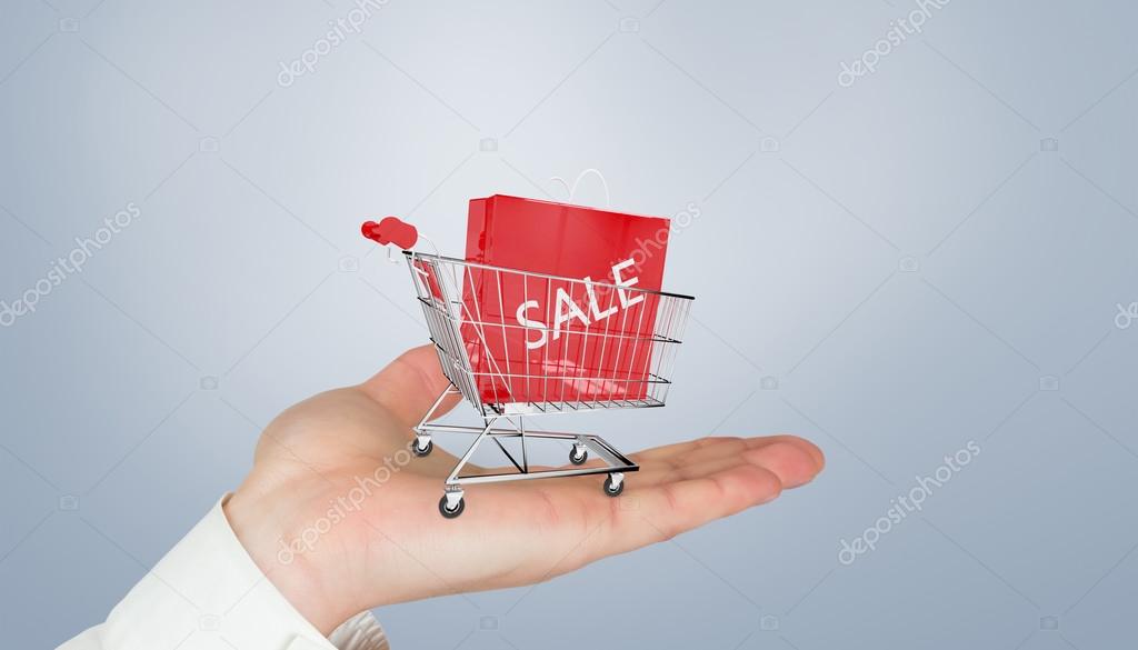 Composite image of hand presenting — Stock Photo © Wavebreakmedia #76126975