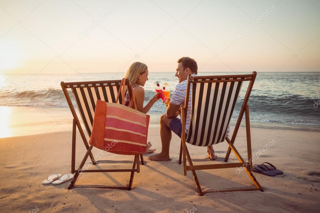 Drinking Cocktails On The Beach