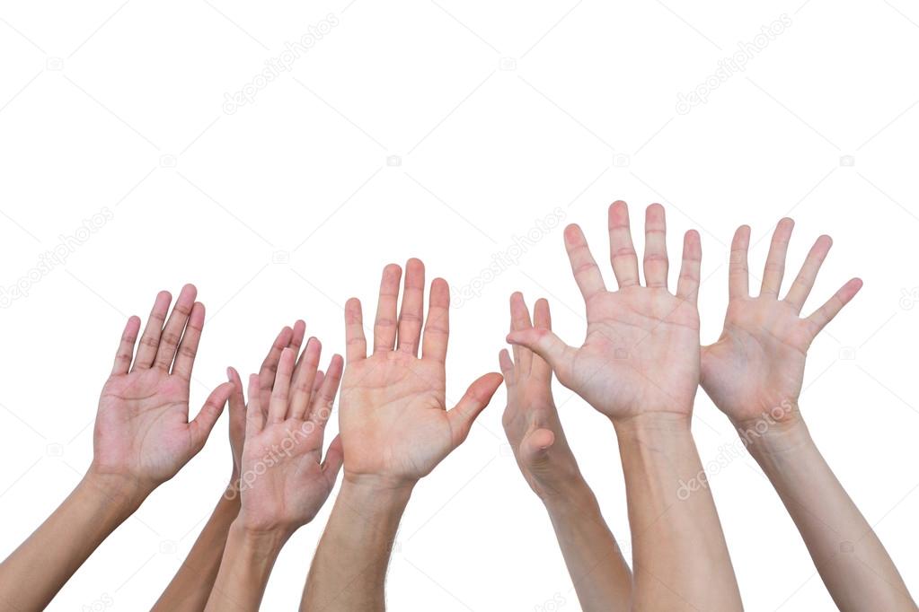 People Raising Their Hands
