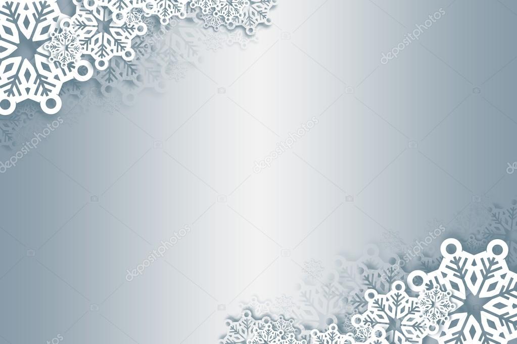 Silver Snowflake Frame