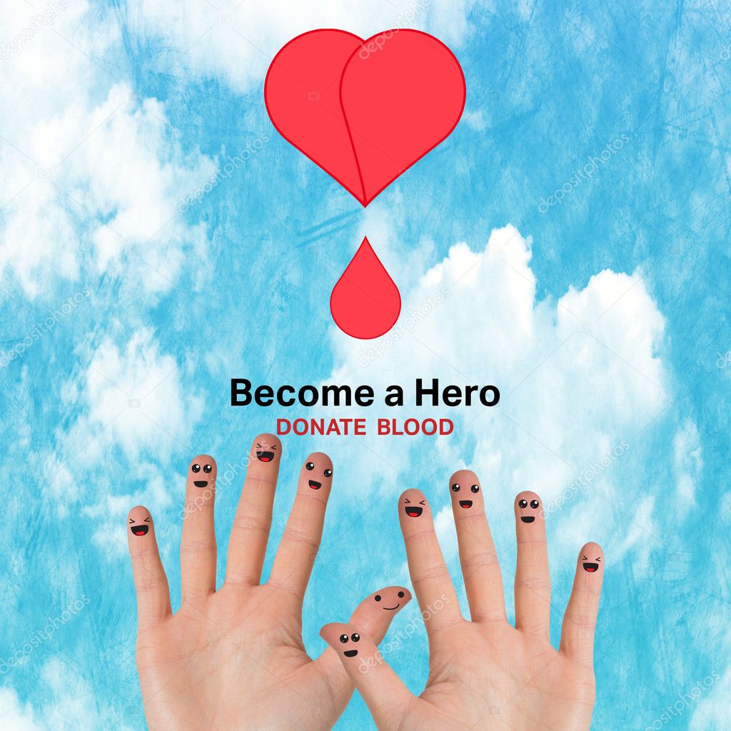 Blood donation against blue sky — Stock Photo © Wavebreakmedia #81886780