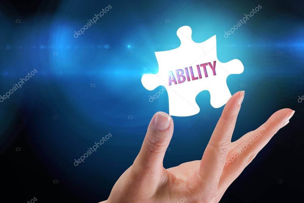 Word ability and hand showing puzzle Stock Photo by ©Wavebreakmedia ...