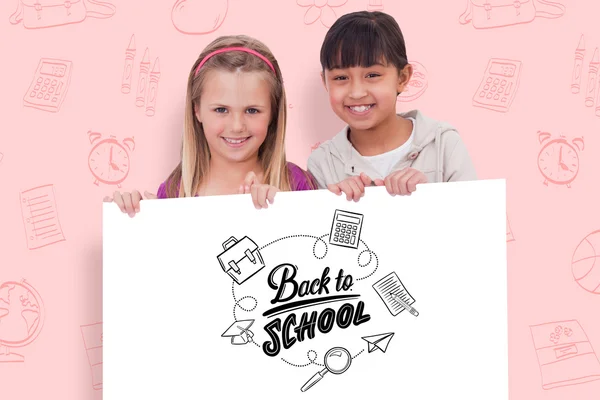 Girls behind back to school panel — Stock Photo © Wavebreakmedia #84434458