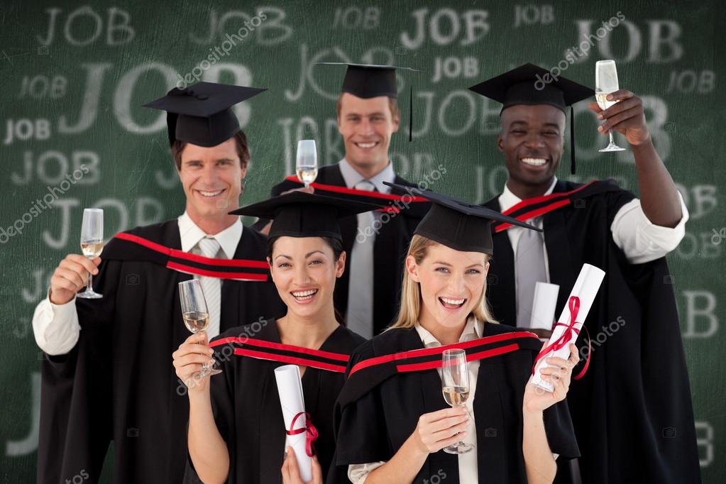 Group of people graduating from college — Stock Photo © Wavebreakmedia ...