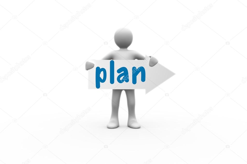 Plan against white background with vignette — Stock Photo ...