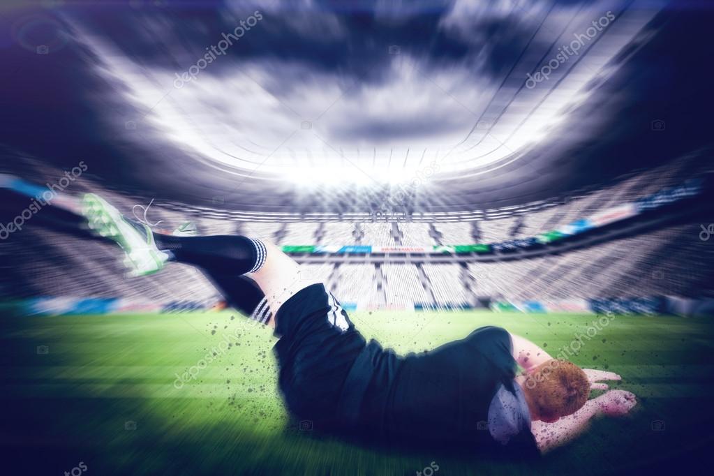 Rugby player scoring a try Stock Photo by ©Wavebreakmedia 84681216