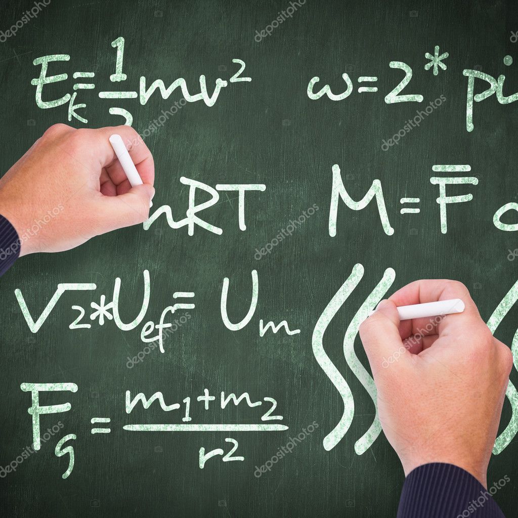 Hand writing with chalk — Stock Photo © Wavebreakmedia #84706088