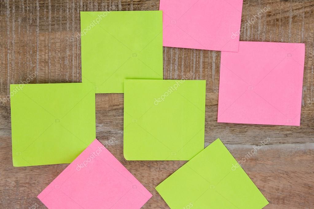 Post it notes on table Stock Photo by ©Wavebreakmedia 90534332