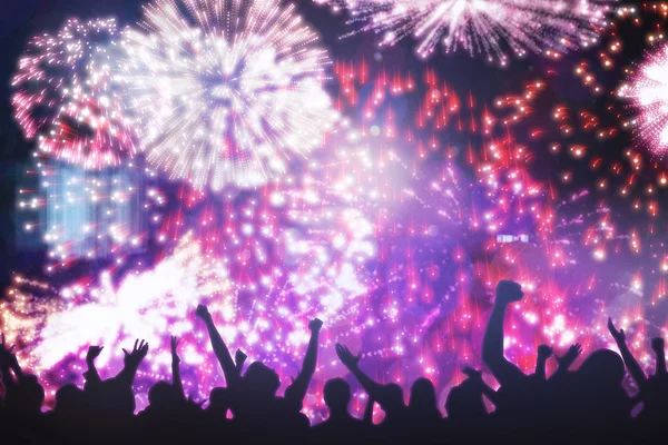 Fireworks silhouettes Stock Photos, Royalty Free Fireworks silhouettes ...