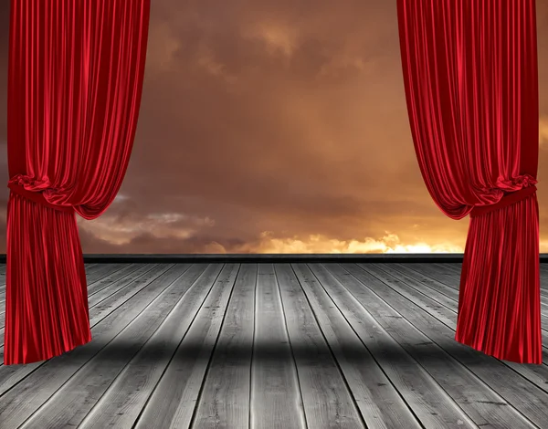 Red curtain pulling back Stock Photo by ©Wavebreakmedia 91991820