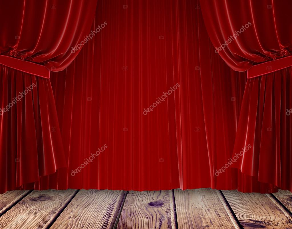 Red curtain pulling back Stock Photo by ©Wavebreakmedia 91991820