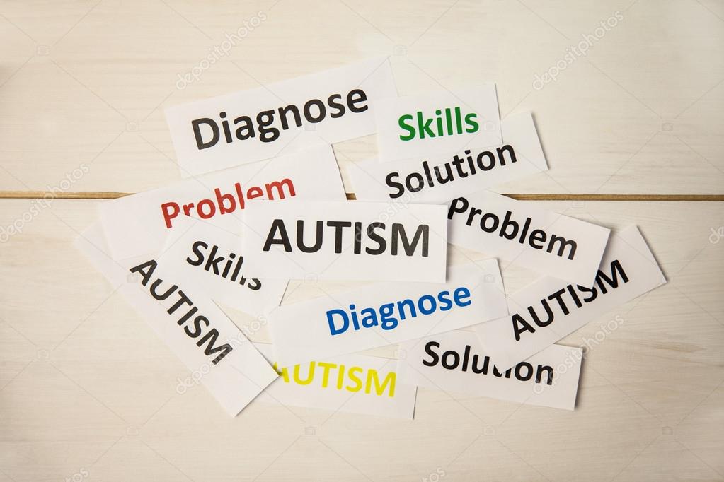 Autism words on wooden table — Stock Photo © Wavebreakmedia #94323318