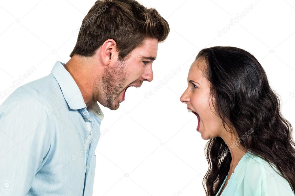 Couple quarreling having argument — Stock Photo © Wavebreakmedia #97122166