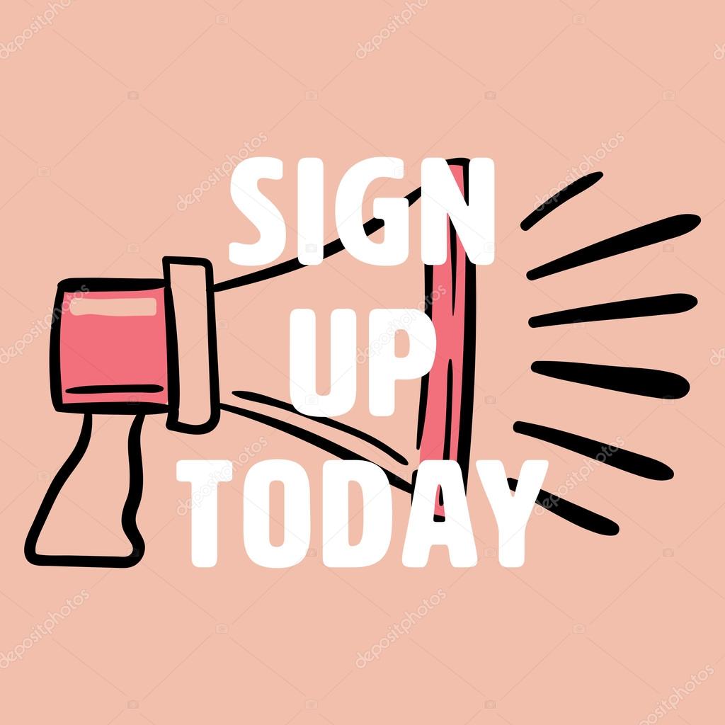 Regístrate hoy mismo texto: fotografía de stock © Wavebreakmedia ...