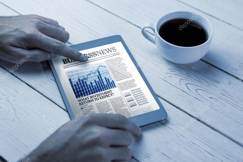 Person using tablet — Stock Photo © Wavebreakmedia #98381864