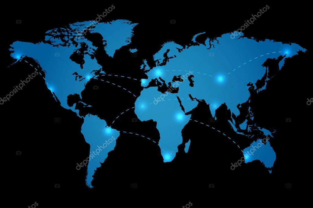 World Map Vector Illustration Stock Vector by ©smarques27 77889150