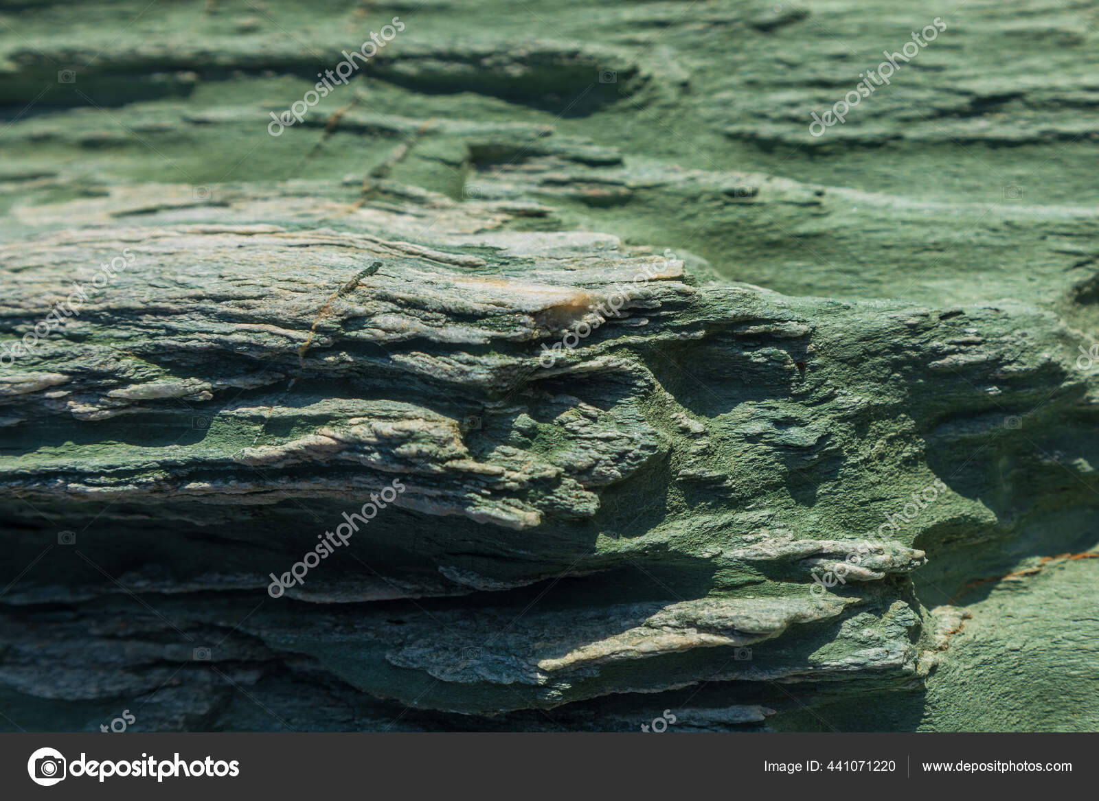 Turquoise Green Rock Background Texture Natural Stone Coast Folegandros ...