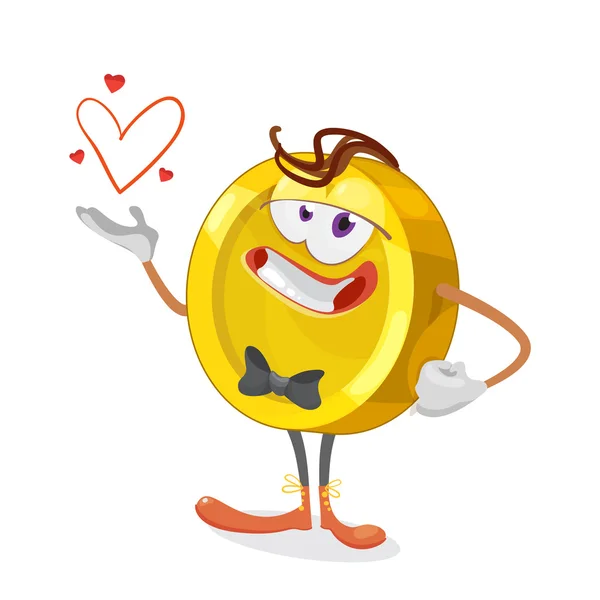 Cartoon character gold yellow coin Stock Vector Image by ©krasivos ...