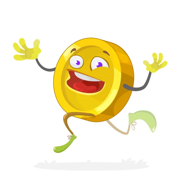 Cartoon character gold yellow coin Stock Vector Image by ©krasivos ...