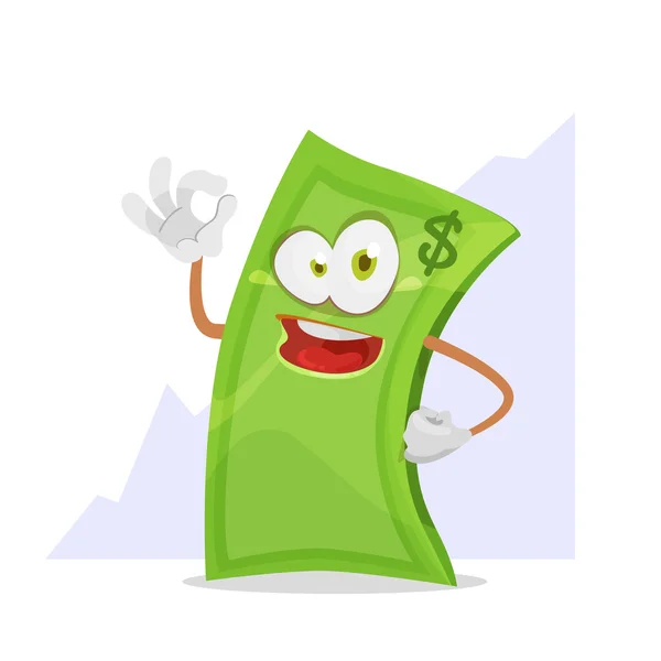 Cartoon character green funny dollar Stock Vector Image by ©krasivos ...