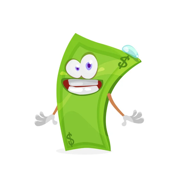 Cartoon character green funny dollar Stock Vector Image by ©krasivos ...