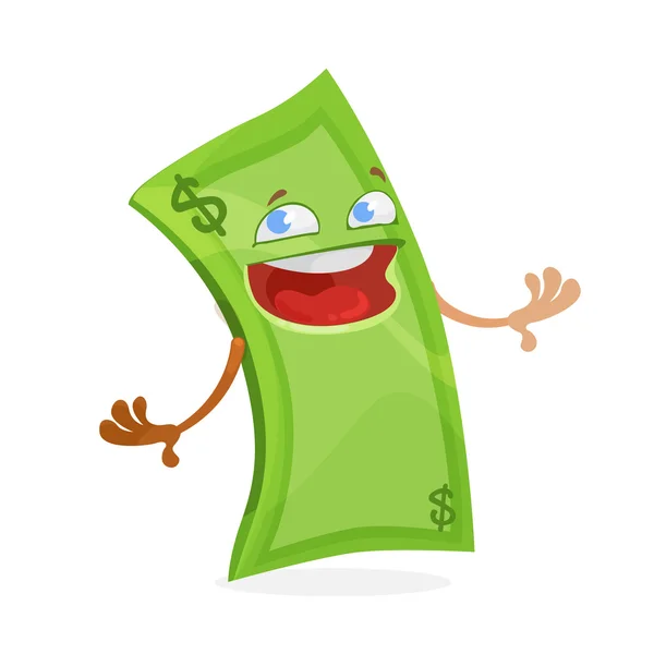 Cartoon character green funny dollar Stock Vector Image by ©krasivos ...