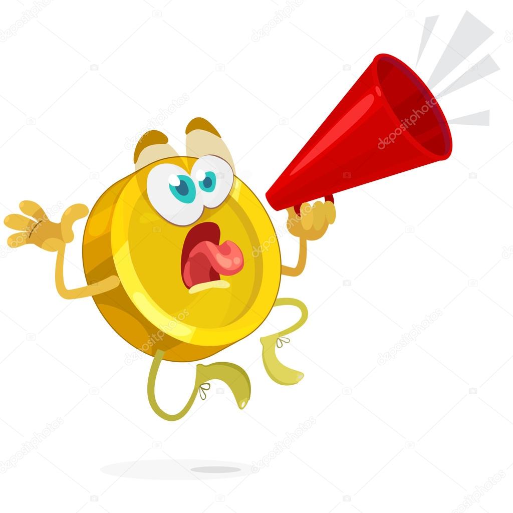 Cartoon character gold yellow coin Stock Vector Image by ©krasivos ...