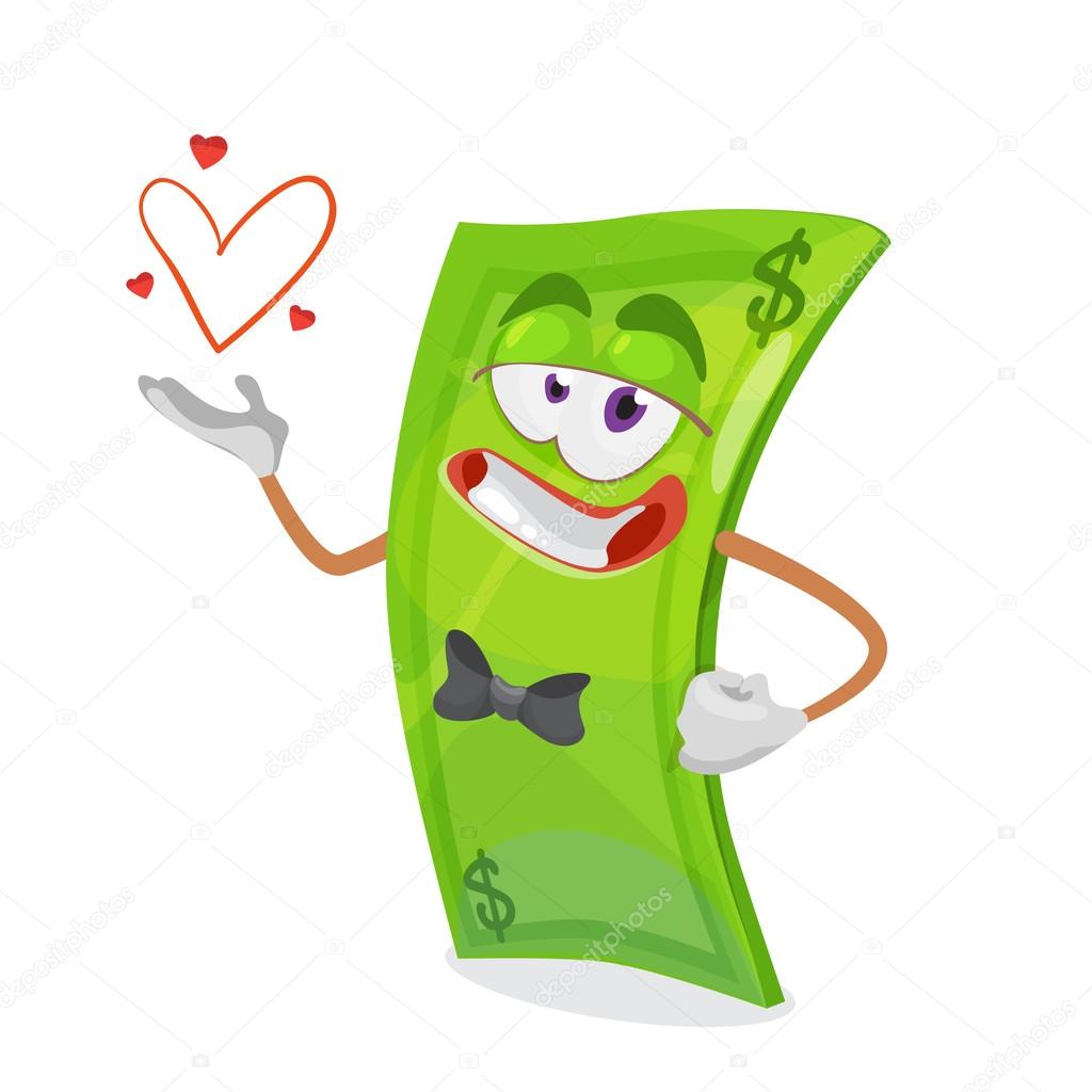 Cartoon character green funny dollar Stock Vector Image by ©krasivos ...