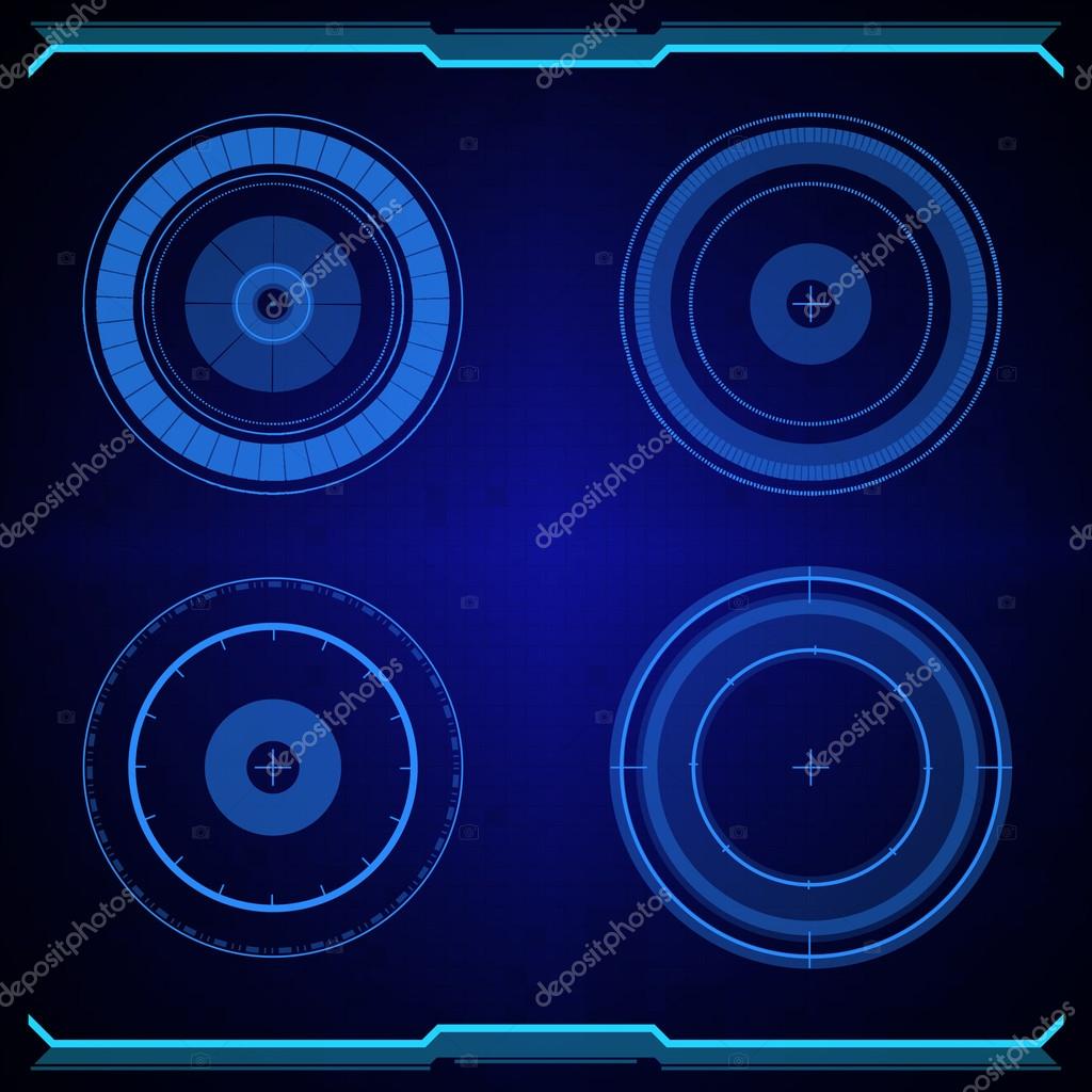 Sci Fi Futuristic User Interface Stock Vector Image by ©krasivos #105126940