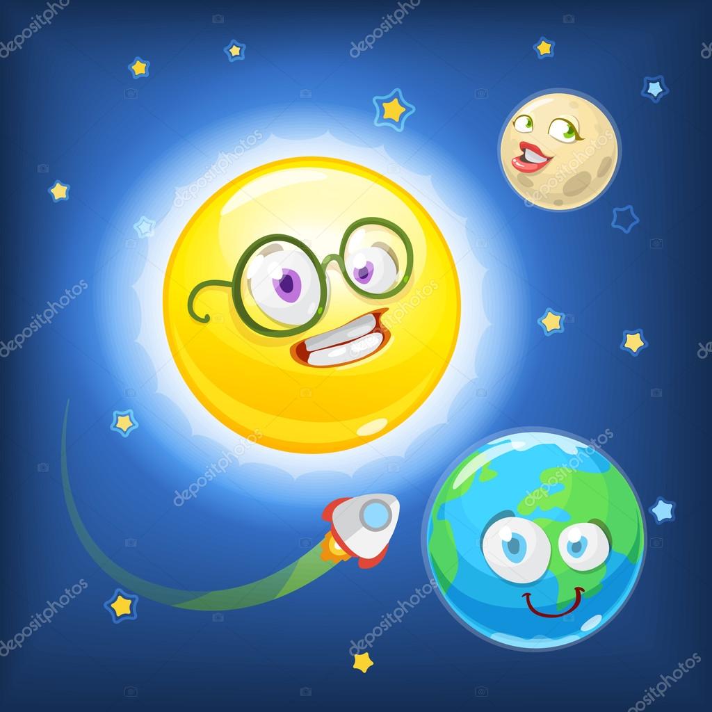 Sun Earth Moon Animation