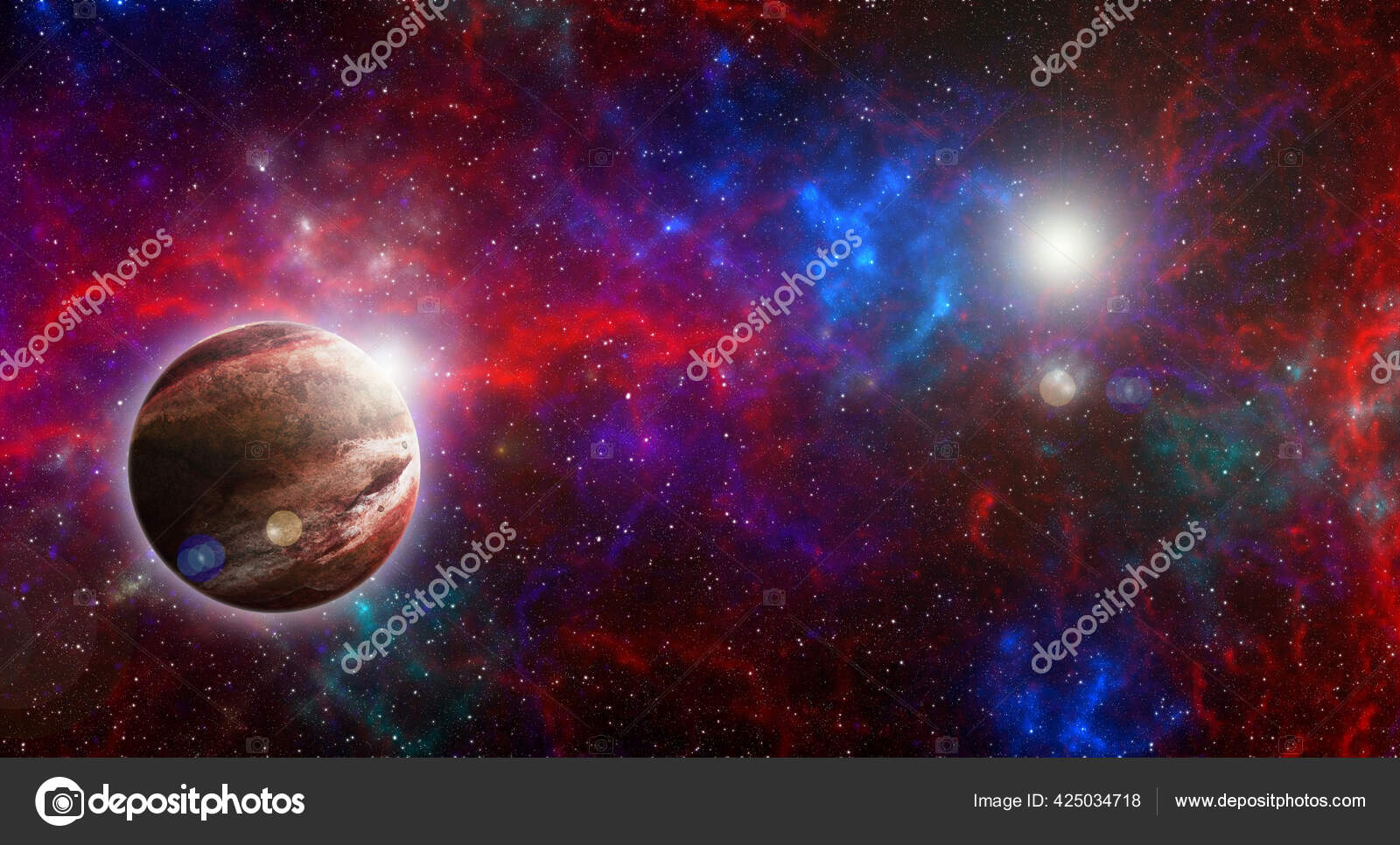 Unknown Planet Outer Space Space Nebula Cosmic Cluster Stars Outer ...