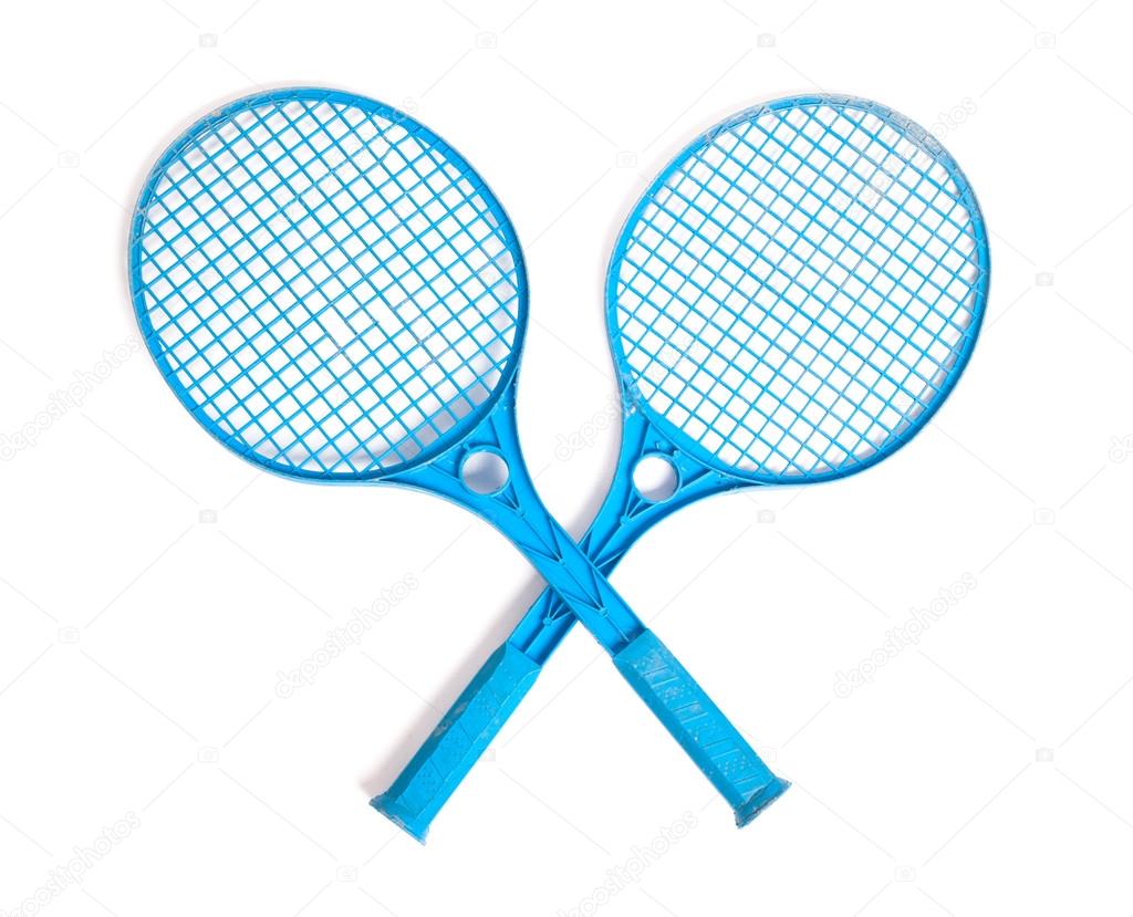 Blue tennis rackets Stock Photo by ©igorkovalcuk 105531548