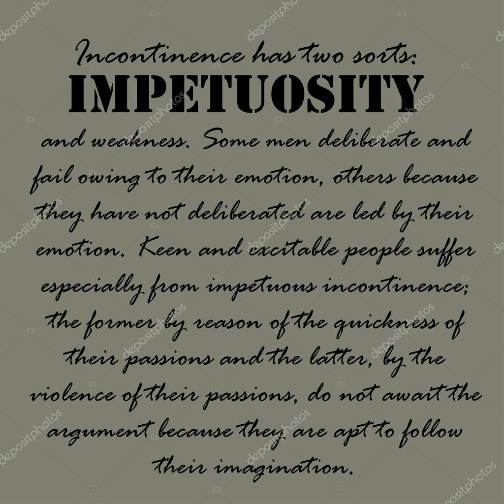 Impetuous Definition