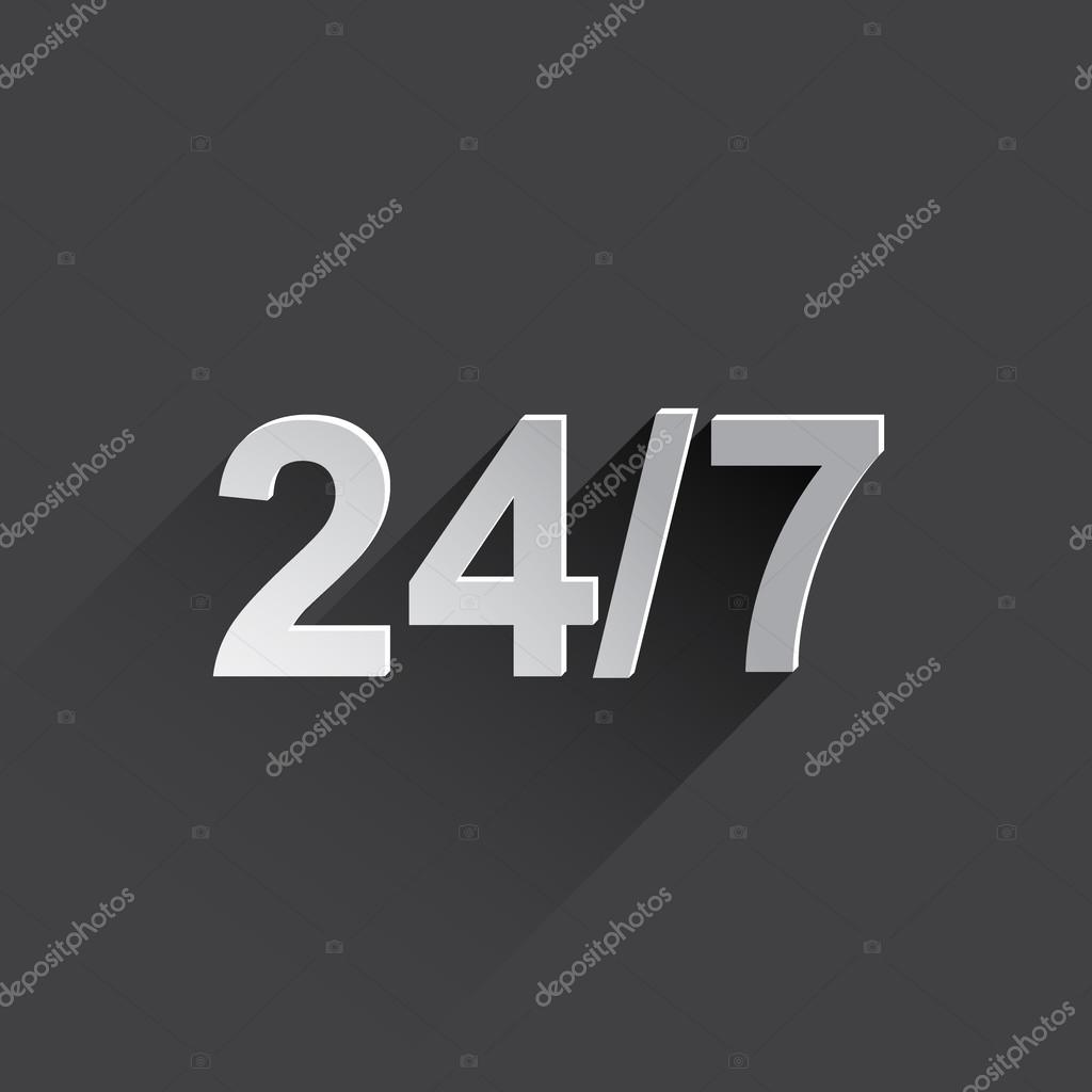 All day open web icon. — Stock Photo © megastorm #61950093