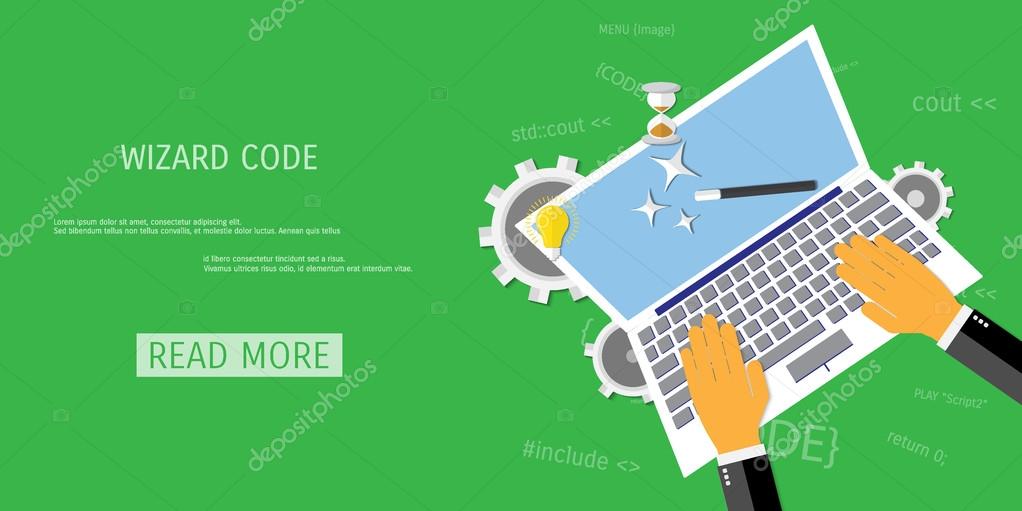 Concepto plano vectorial de programación y codificación 2022