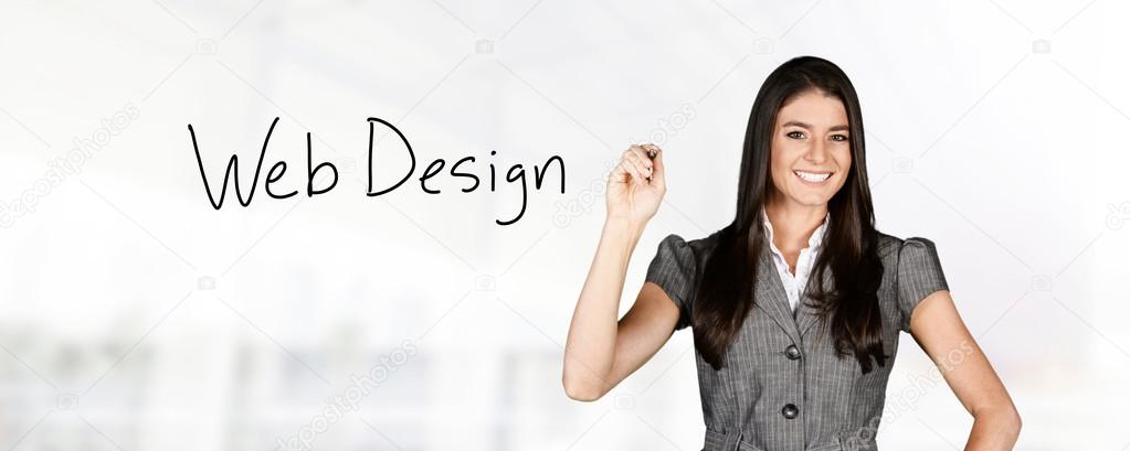 Female Web Designer — Stock Photo © rmarmion #94726342