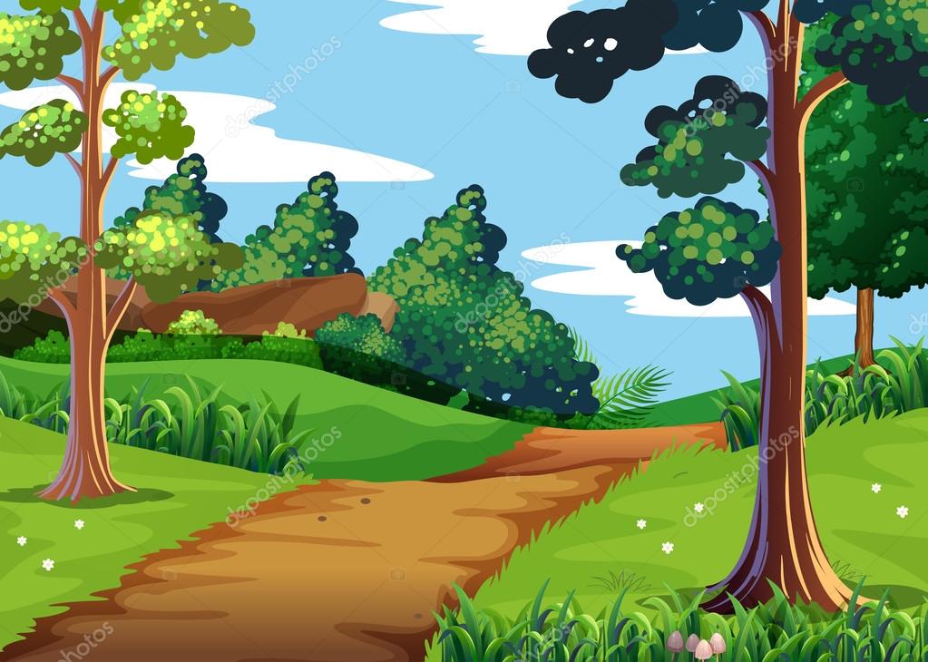 Hiking Trail Vector