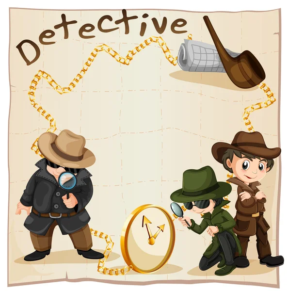 Mapa de detective imágenes de stock de arte vectorial | Depositphotos