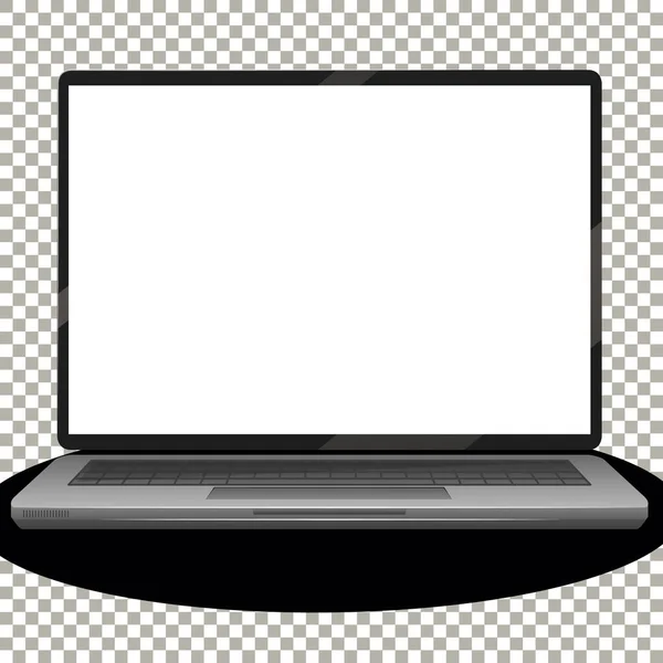 Computer Laptop White Background Illustration Stock Vector Image by ...