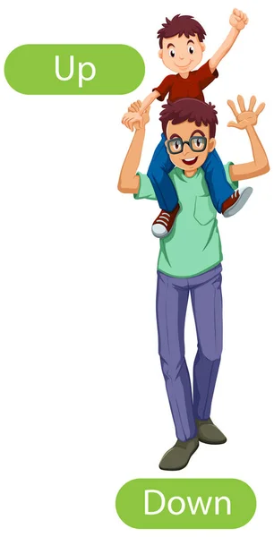 Opposites up down Vector Art Stock Images | Depositphotos