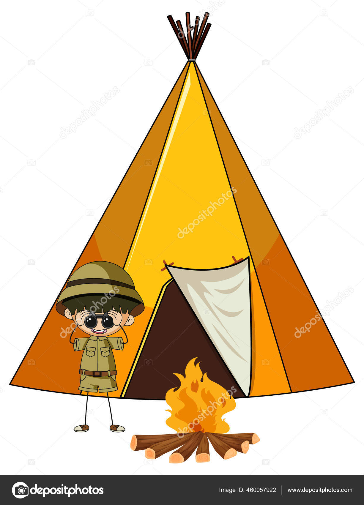 Camping Tent Cartoon