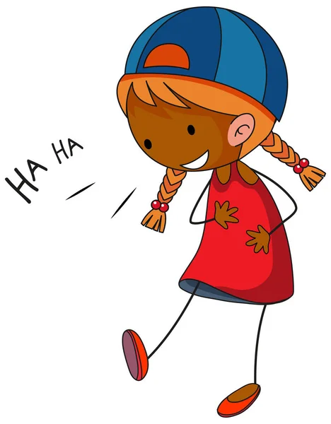 Chica riendo Vector de stock por ©interactimages 71284337