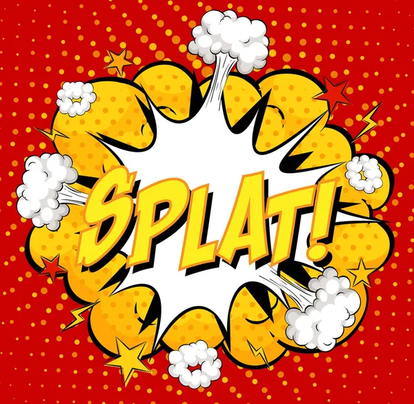 Pfft Text Comic Cloud Explosion Isolated White Background Illustration ...