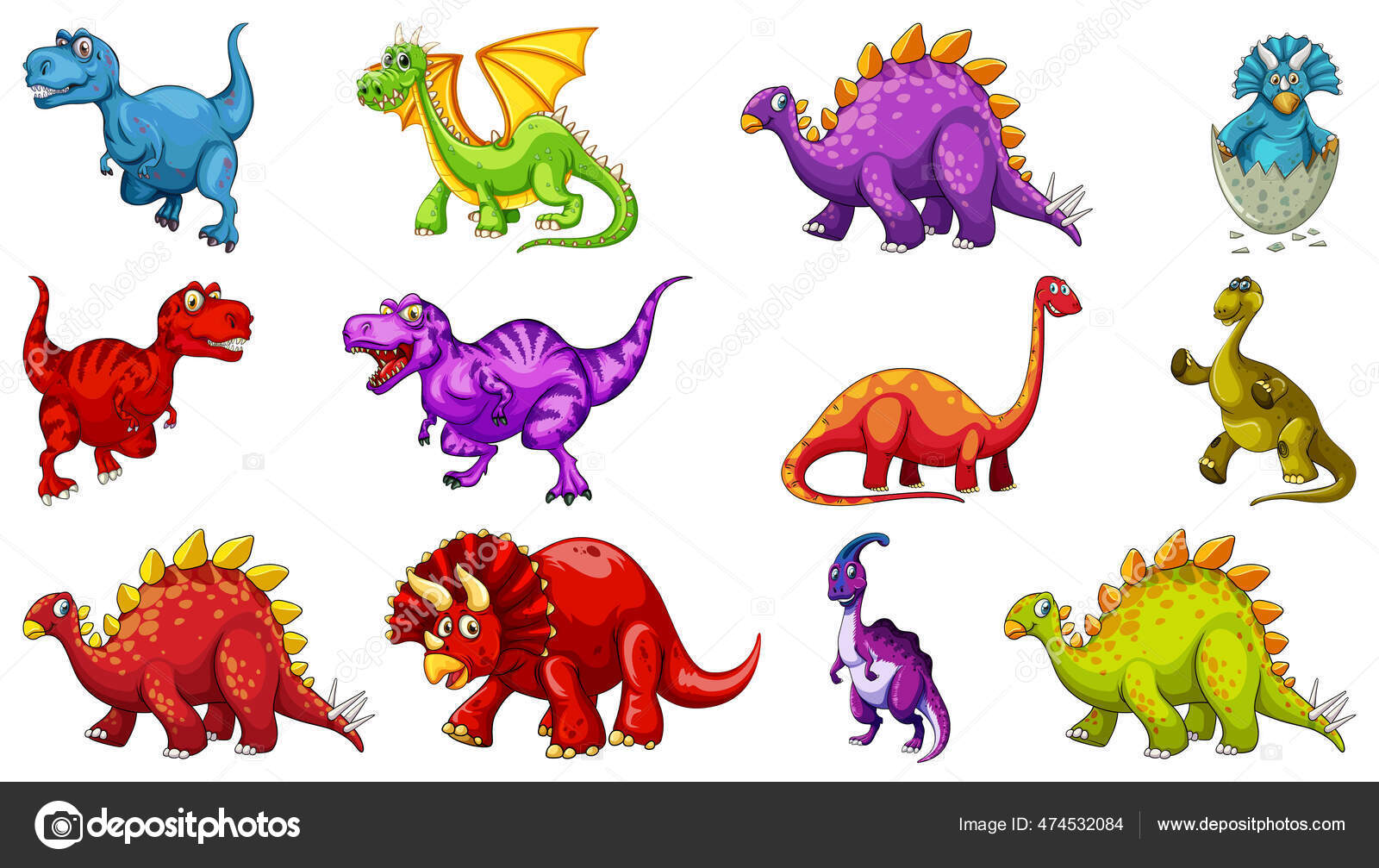 Types Of Dinosaurs Cartoon Images - Infoupdate.org