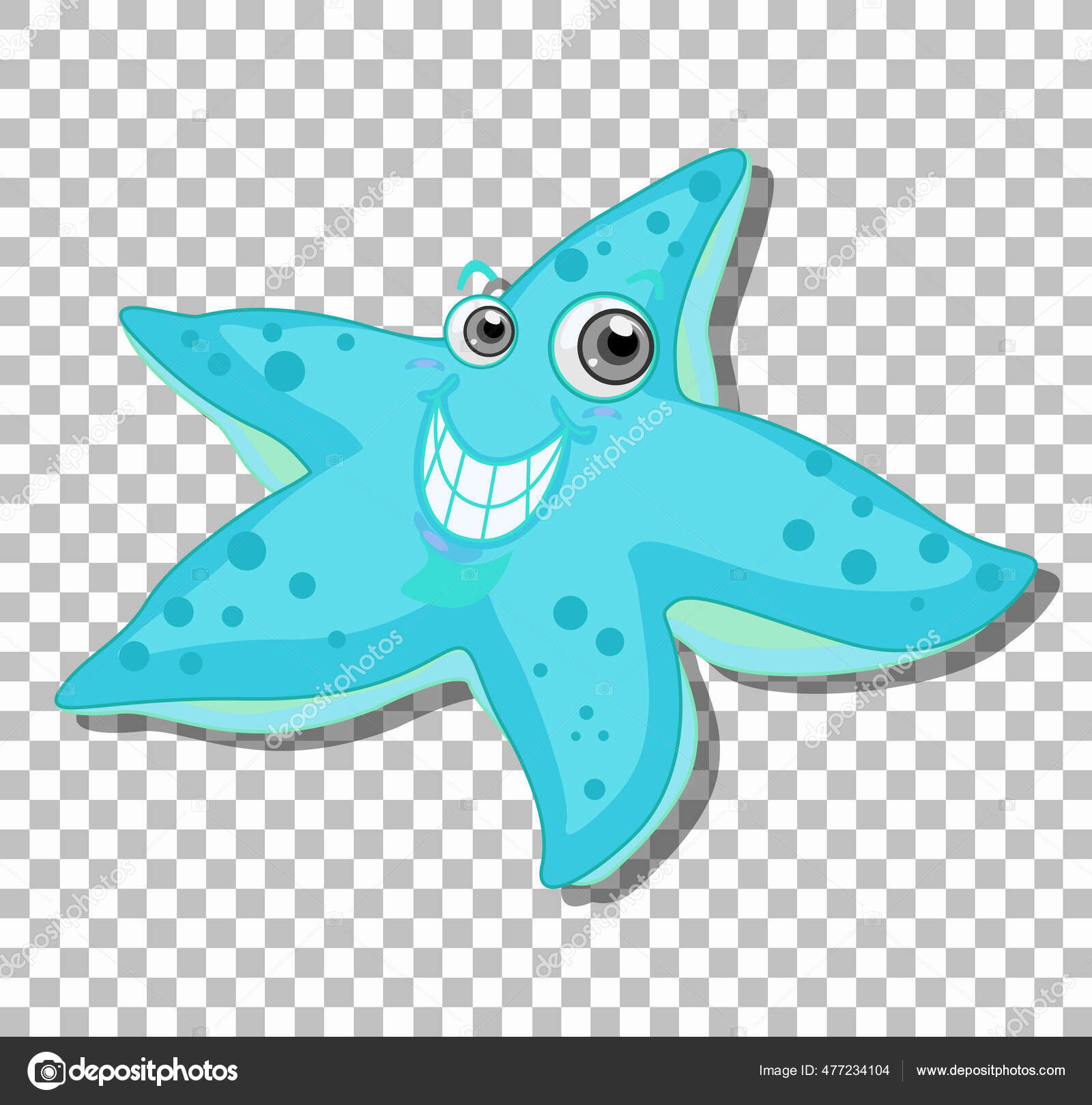 Rosa Seestern Cartoon