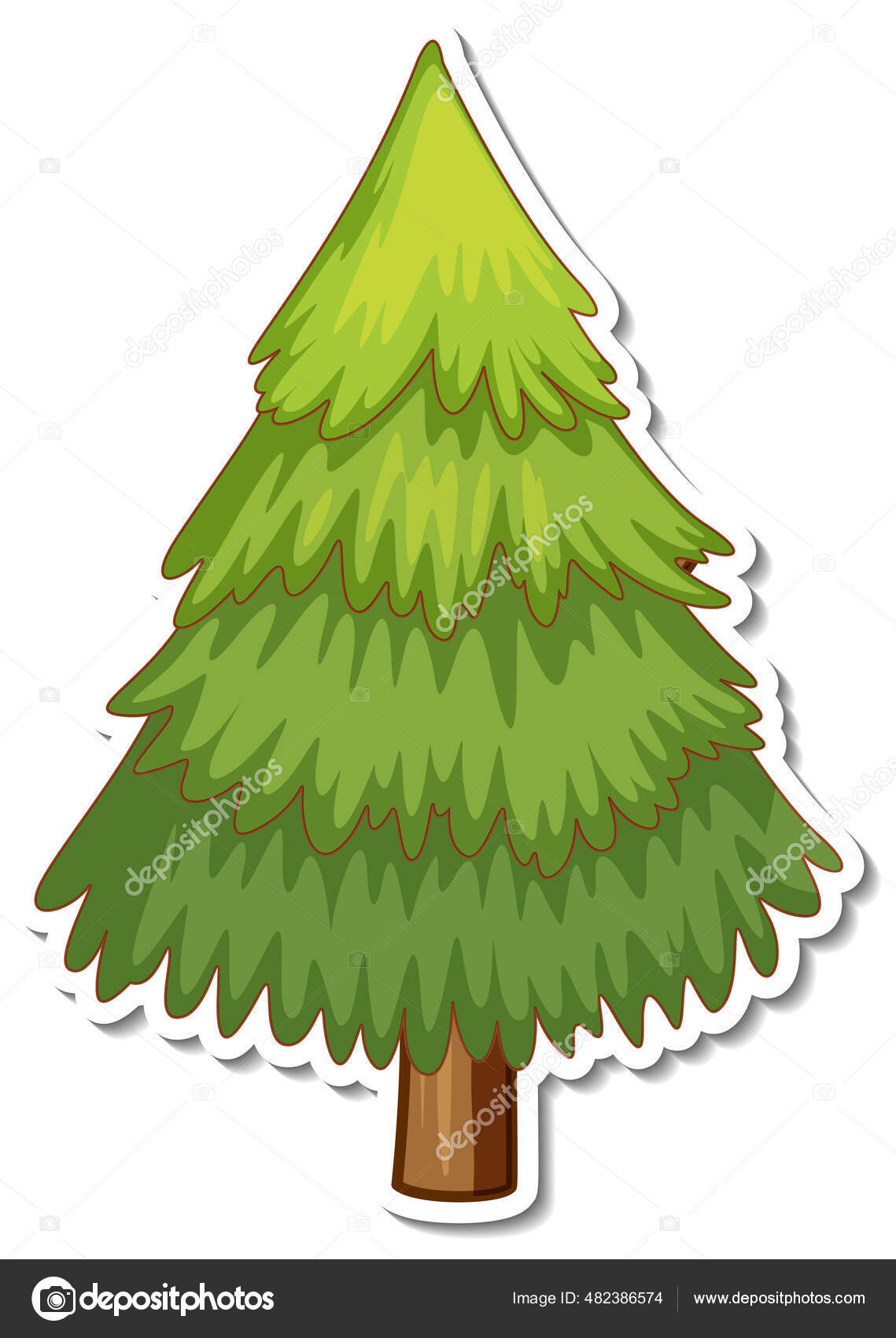 Pine Trees Cartoon
